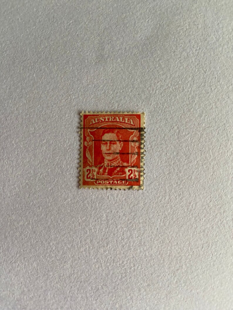 RARE 1942 King George Vl Australian Postage Stamp - Etsy UK