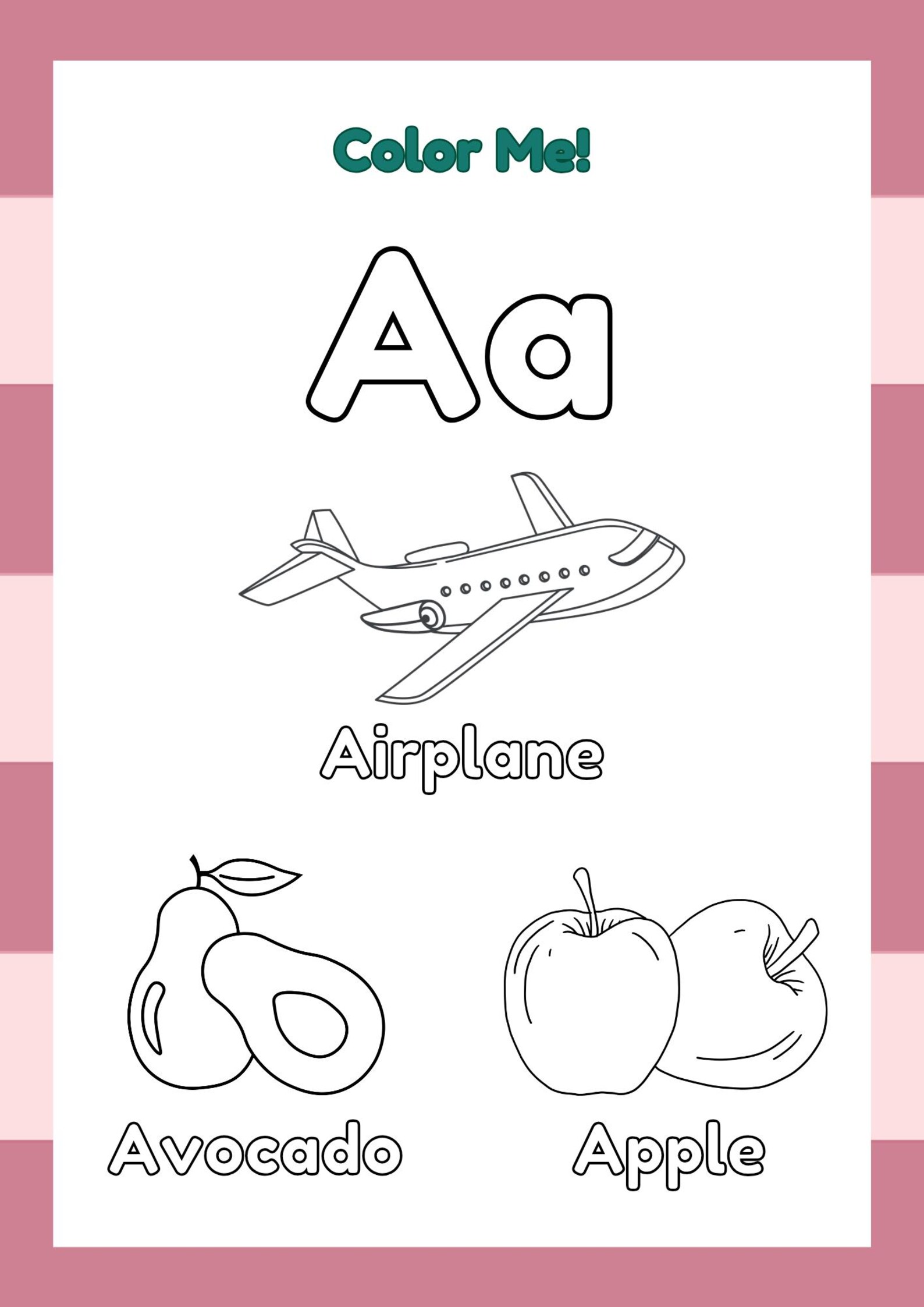 Learn the Alphabet With Our ABC Printable Colouring Book! Enjoy 53 ...
