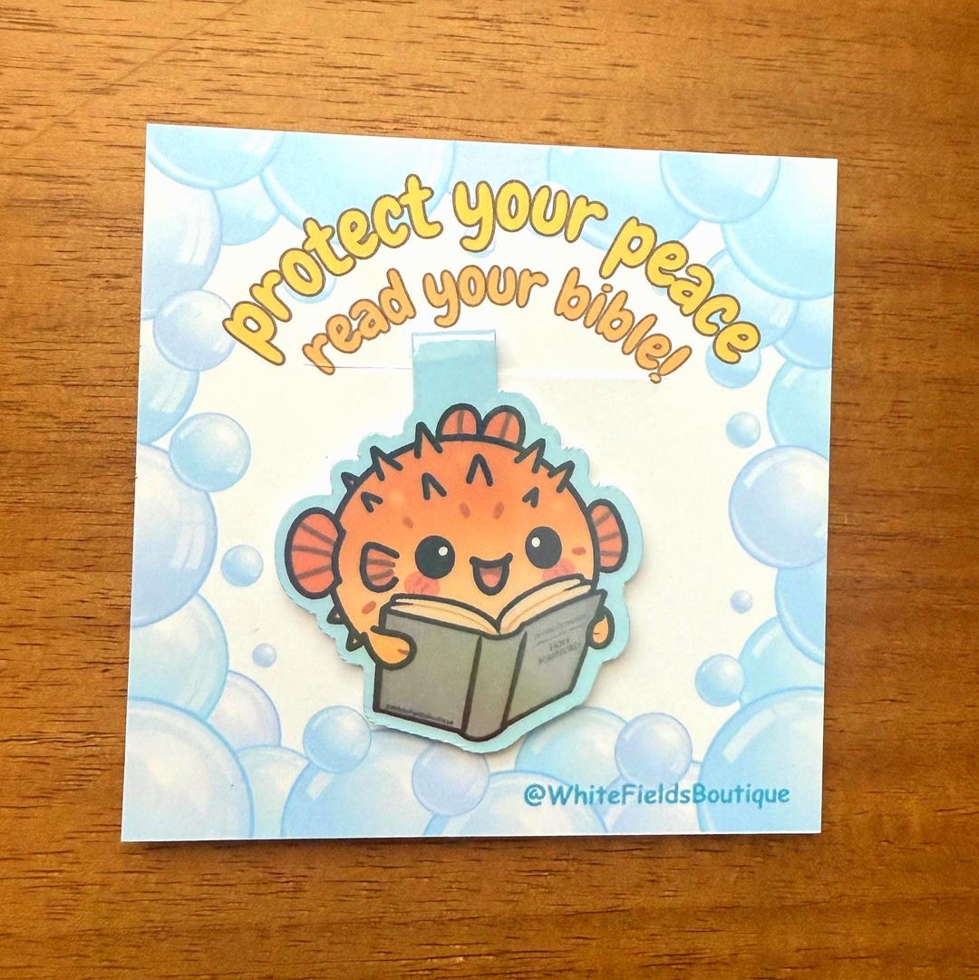 JW Bookmark | Daily Bible Reading Gift | Pufferfish - Etsy