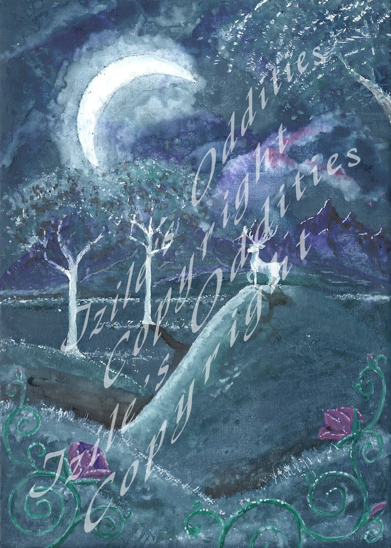 The God Trees - 5 X 7 Original Watercolor Painting - Etsy