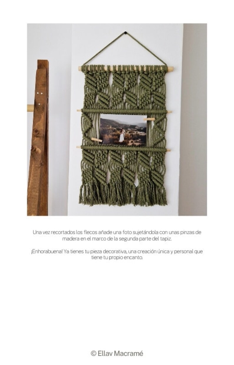 Single Knot Macramé Pattern - PDF Photos and Step-by-step Guide - Wall ...