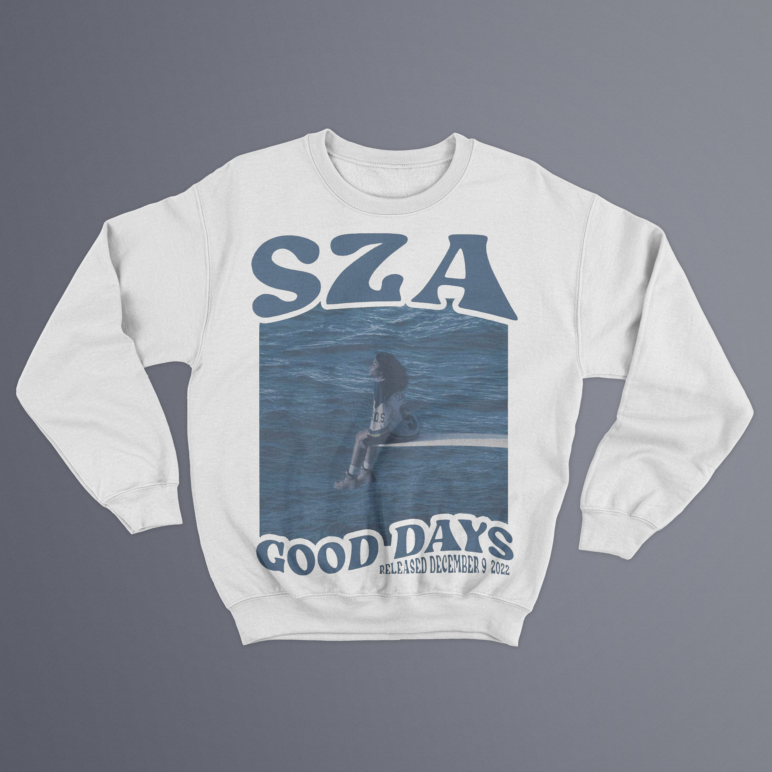 SZA Good Days SOS Sweatshirt, Sza Graphic Hoodie, Sza Merch, Rap Shirt ...
