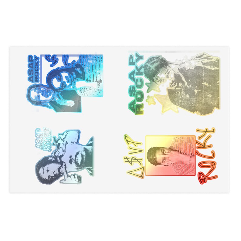 ASAP Rocky Sticker Sheet - 4 Sticker Pack Hip Hop - Etsy
