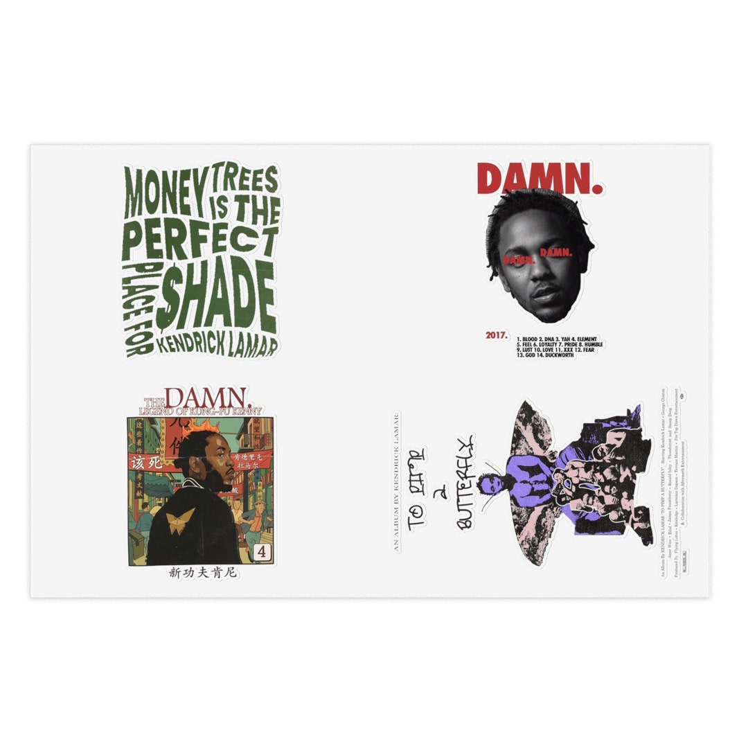 Kendrick Lamar Sticker Sheet 4 Sticker Pack Hip Hop - Etsy