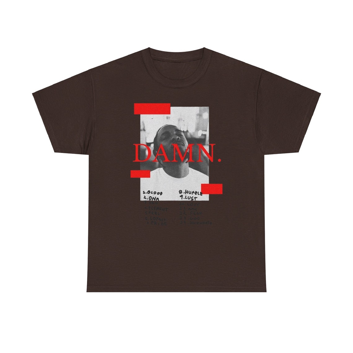DAMN Kendrick Lamar T Shirt, Kendrick Graphic Tee, K Dot Merch, Rap ...