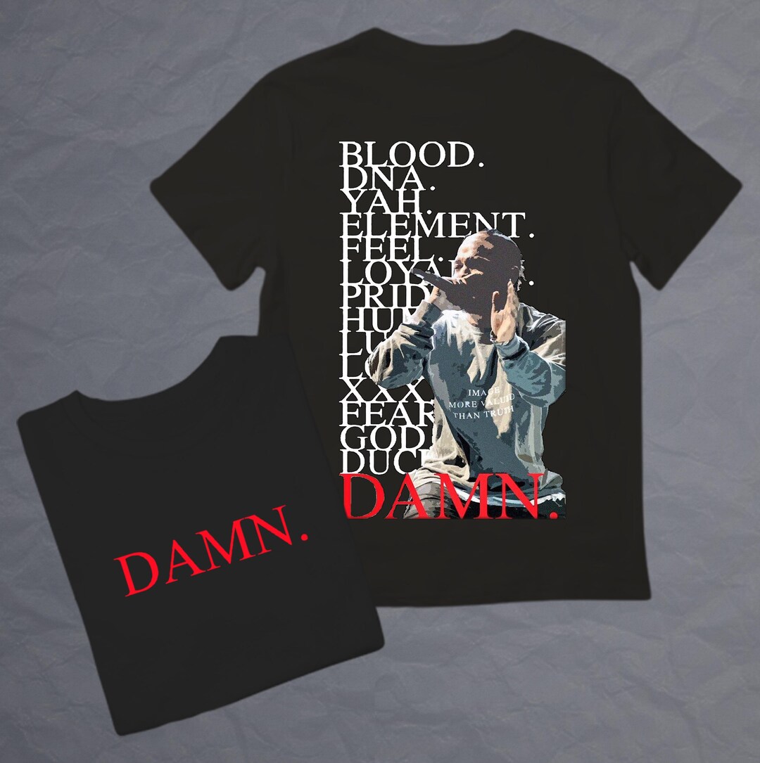 Kendrick Lamar DAMN T Shirt, Kendrick Graphic Tee, K Dot Merch, Rap ...