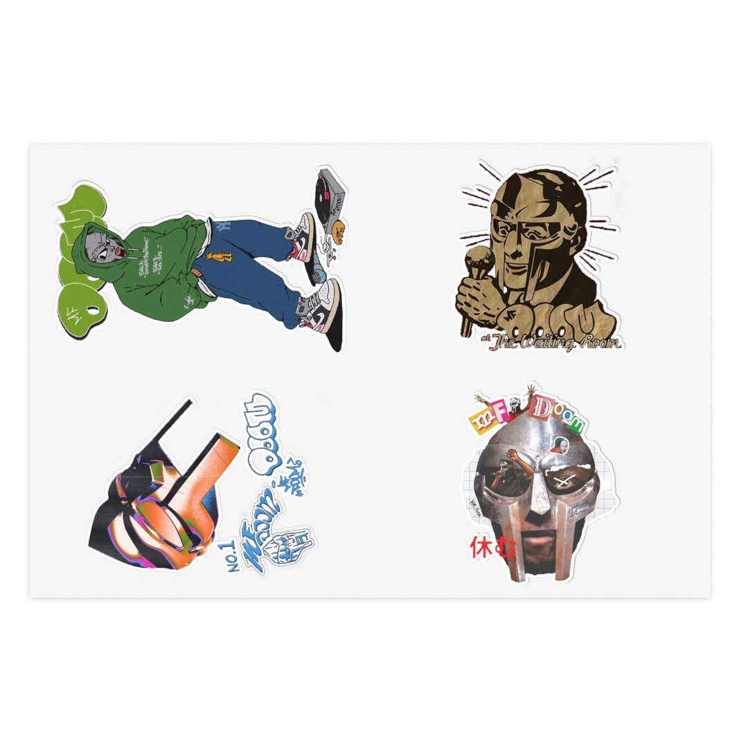 MF Doom Sticker Sheet - 4 Sticker Pack Hip Hop - Etsy