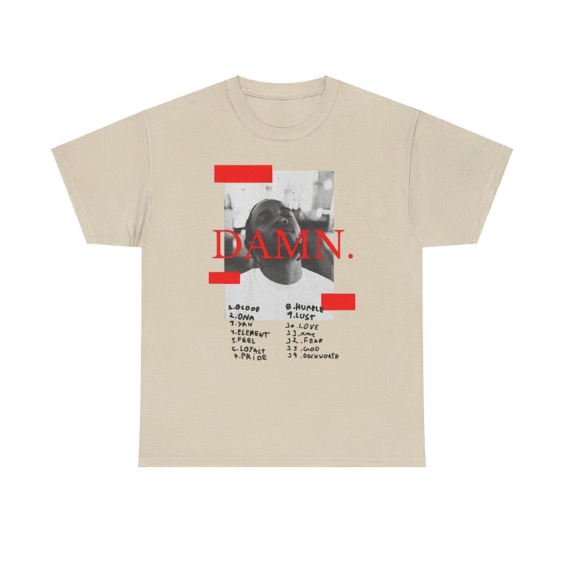 DAMN Kendrick Lamar T Shirt, Kendrick Graphic Tee, K Dot Merch, Rap ...