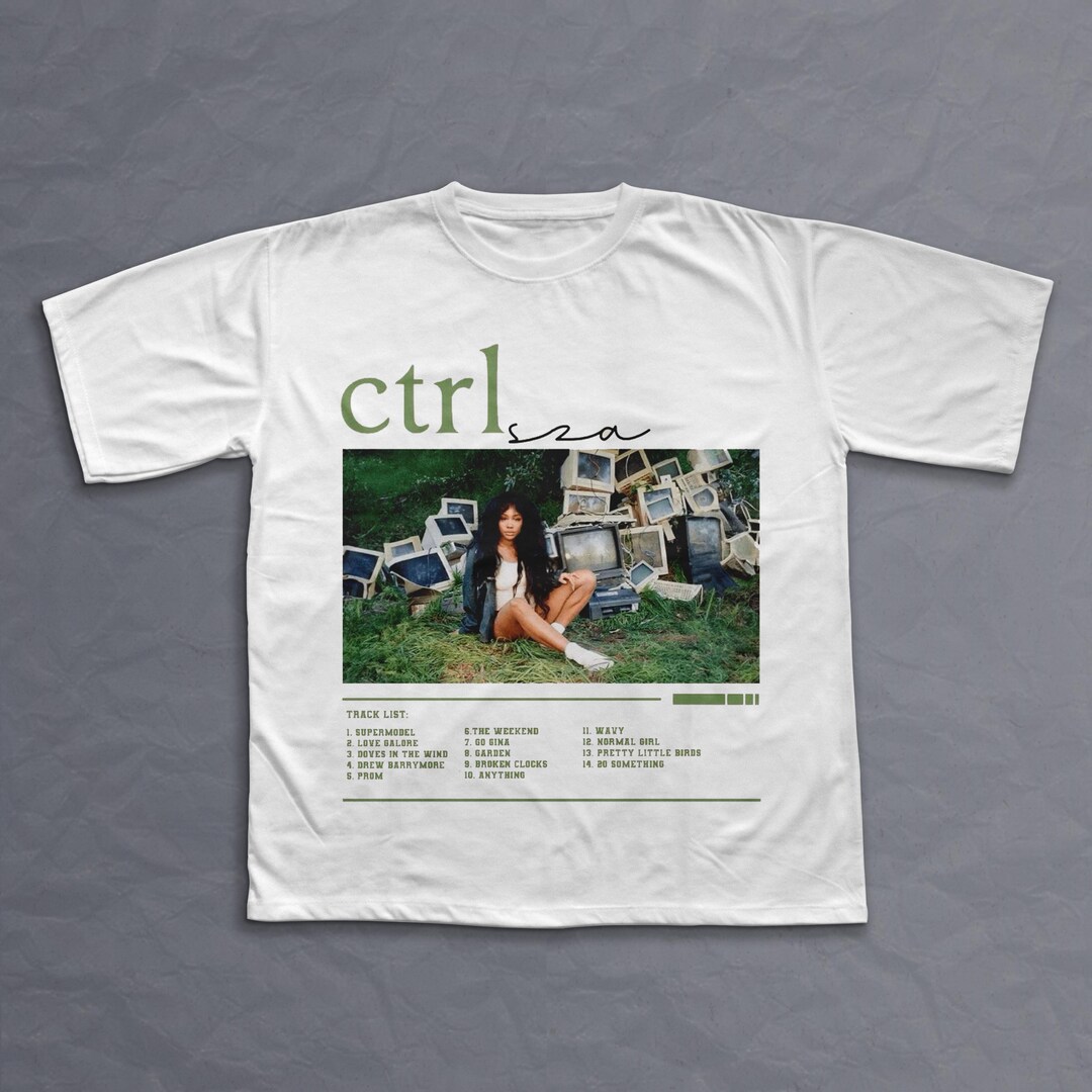 SZA- CTRL T-shirt, Sza Graphic Tee, Sza Merch, Rap Shirt, SOS, Sza ...