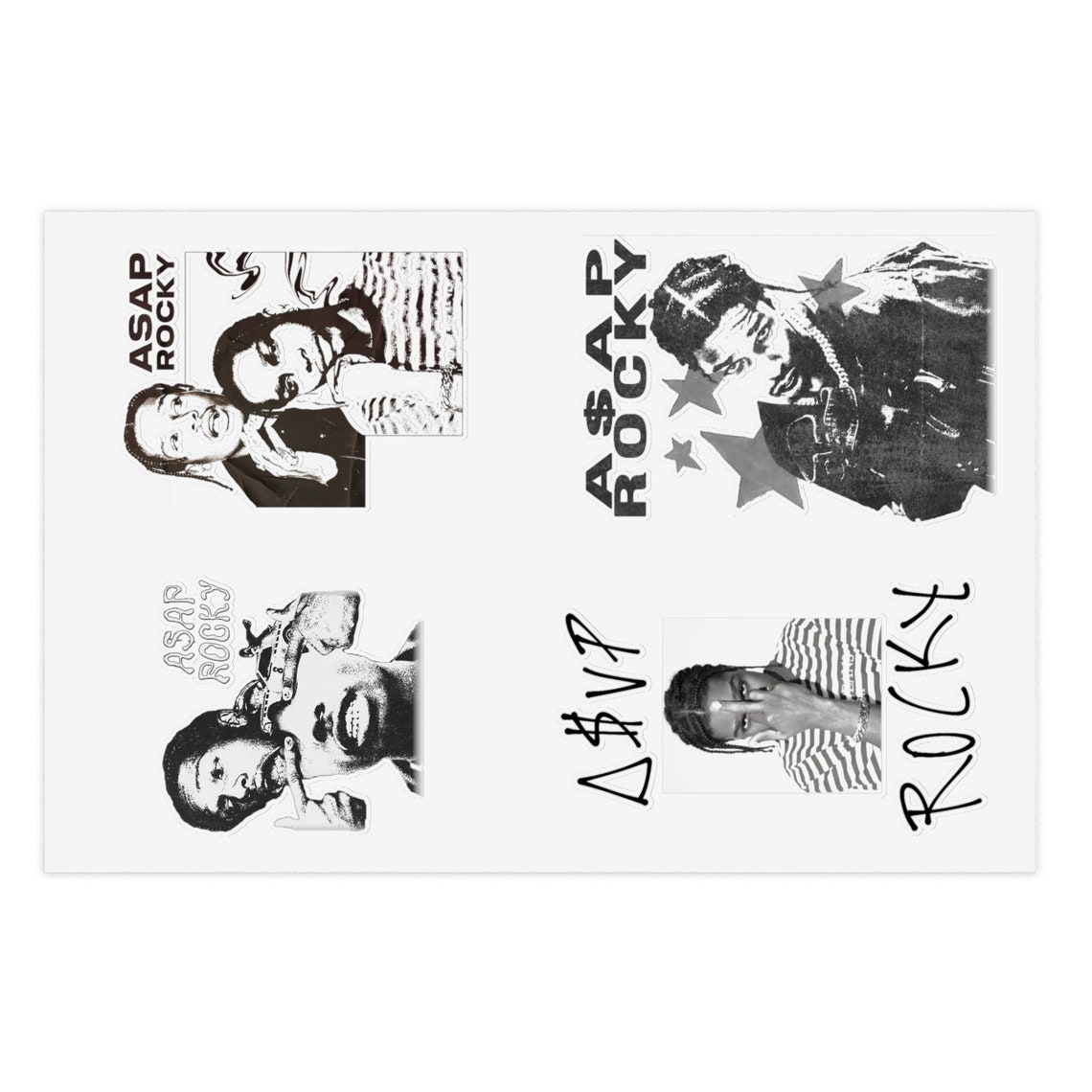 ASAP Rocky Sticker Sheet 4 Sticker Pack Hip Hop - Etsy