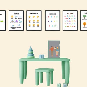 Set of 6 French Alphabet Posters | Educational Classroom Prints ...