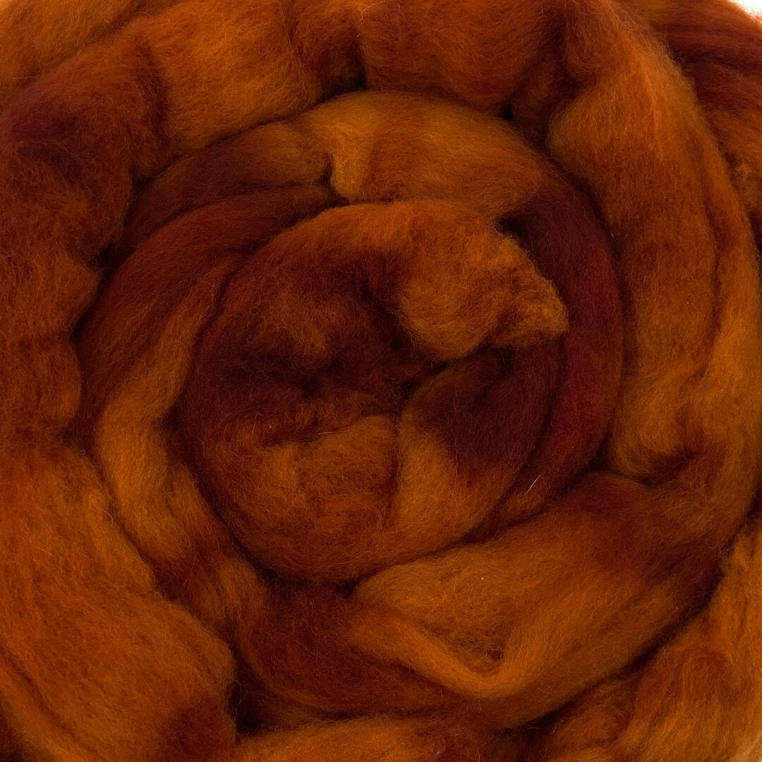 Copper Penny - 2 Oz Repeatable Semisolid Wool Top, Polwarth, Merino ...