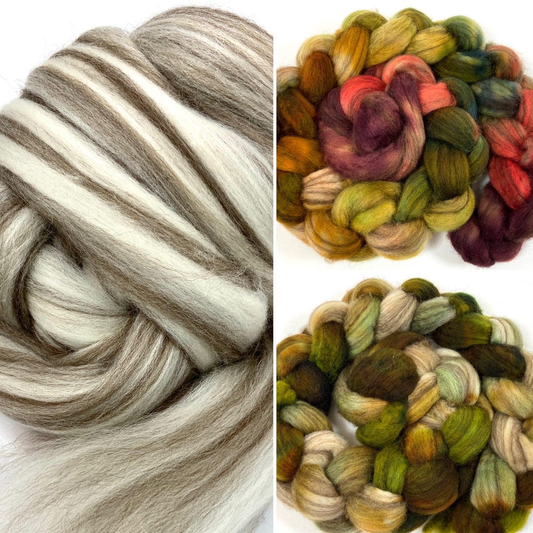 BFL Swirl You Choose the Colorway 4 Oz Hand Dyed Wool Combed Top ...