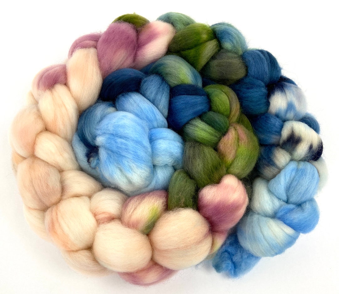 Humble Pie MG - 4 Oz Hand Dyed Wool Combed Top, Roving, Spinning Fiber ...