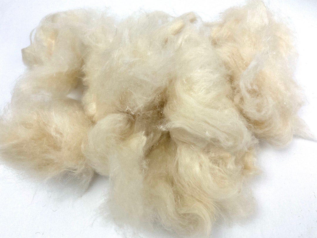Mulberry Silk Fluff, 1 Oz, Recycled, Nuno, Felting, Spinning Fiber, Art ...