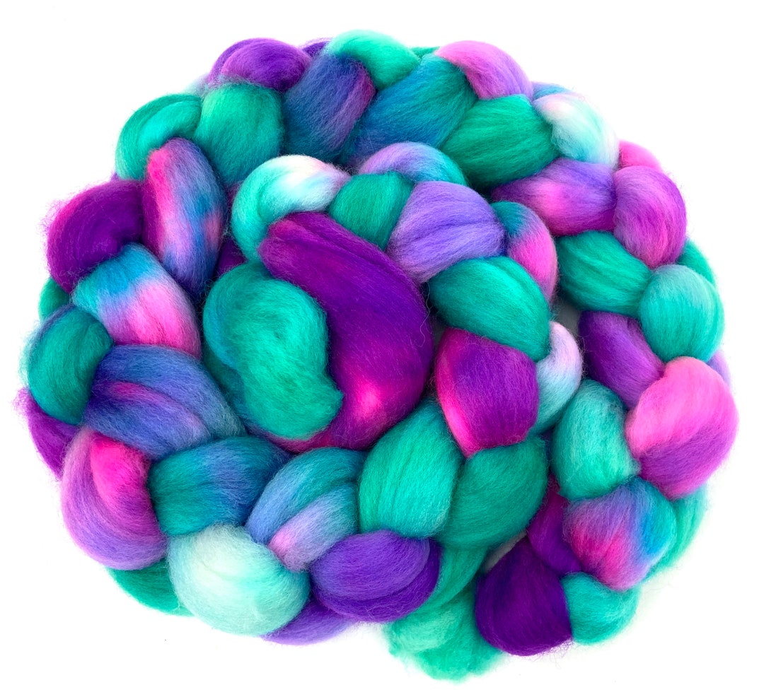 My Little Phony - 4 Oz Hand Painted Wool Combed Top, Roving, Spinning ...