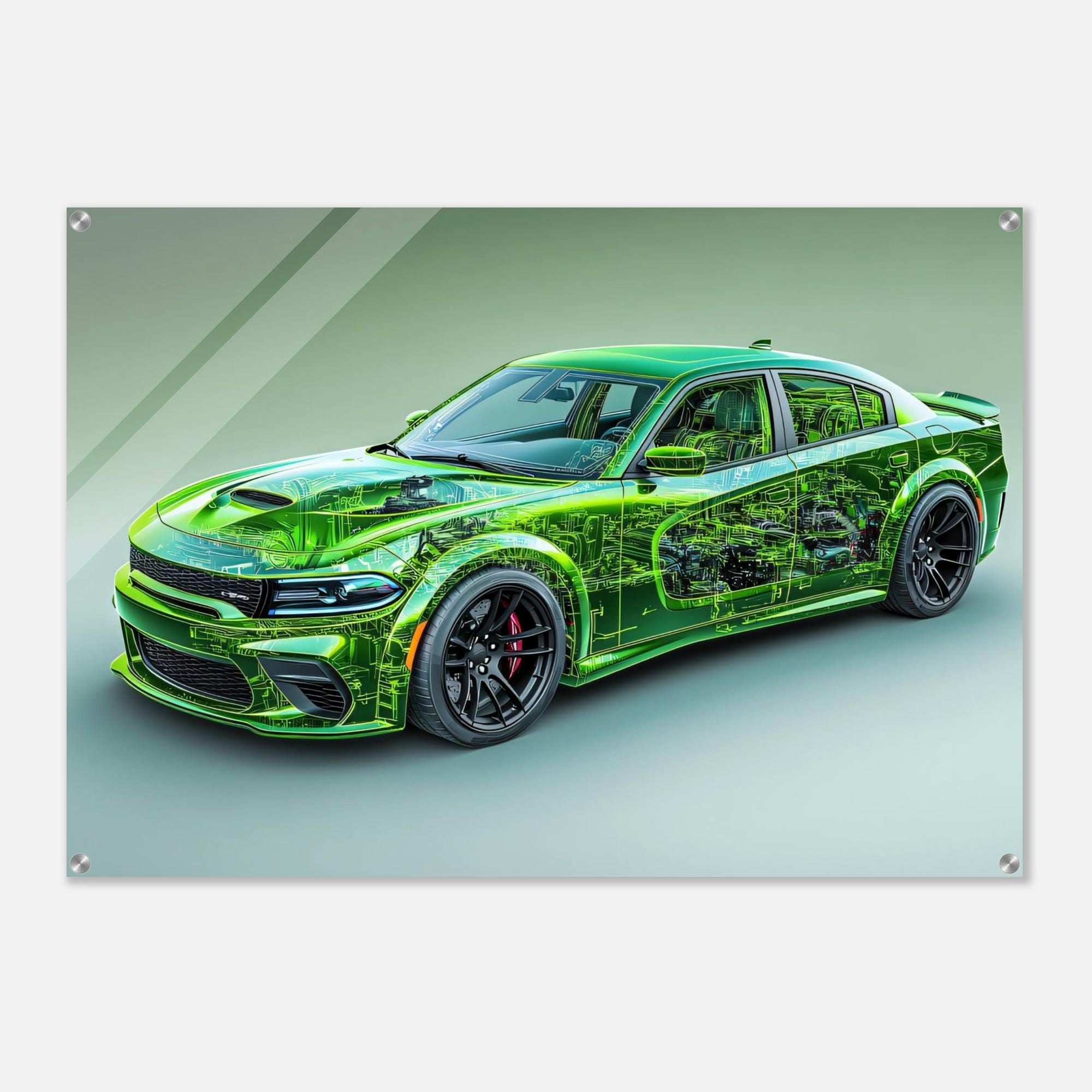 Dodge Charger Hellcat Wall Wall Art | Fine Art Print | Modern Home ...
