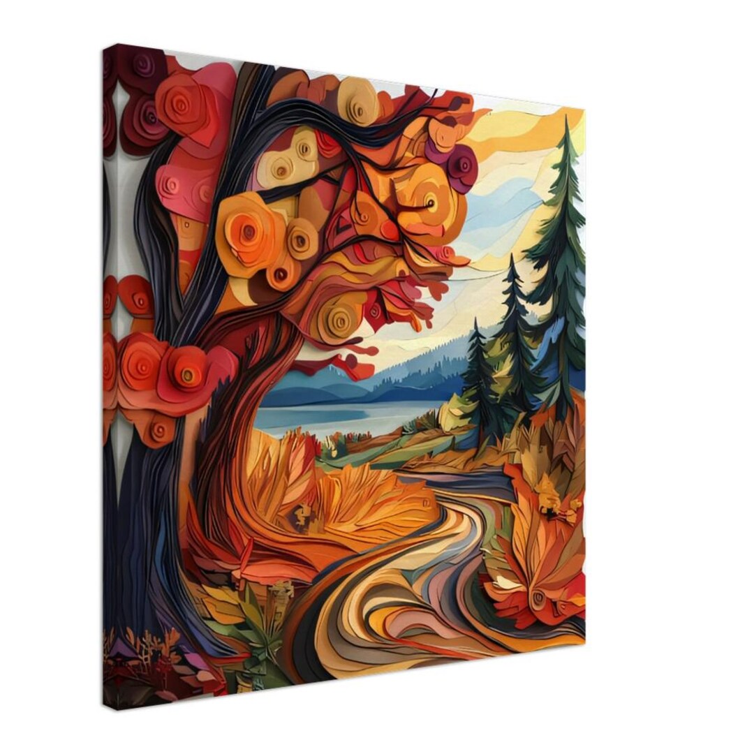 Modern Art | Art for Fall | Abstract Art | Colorful Art | Canvas Print ...