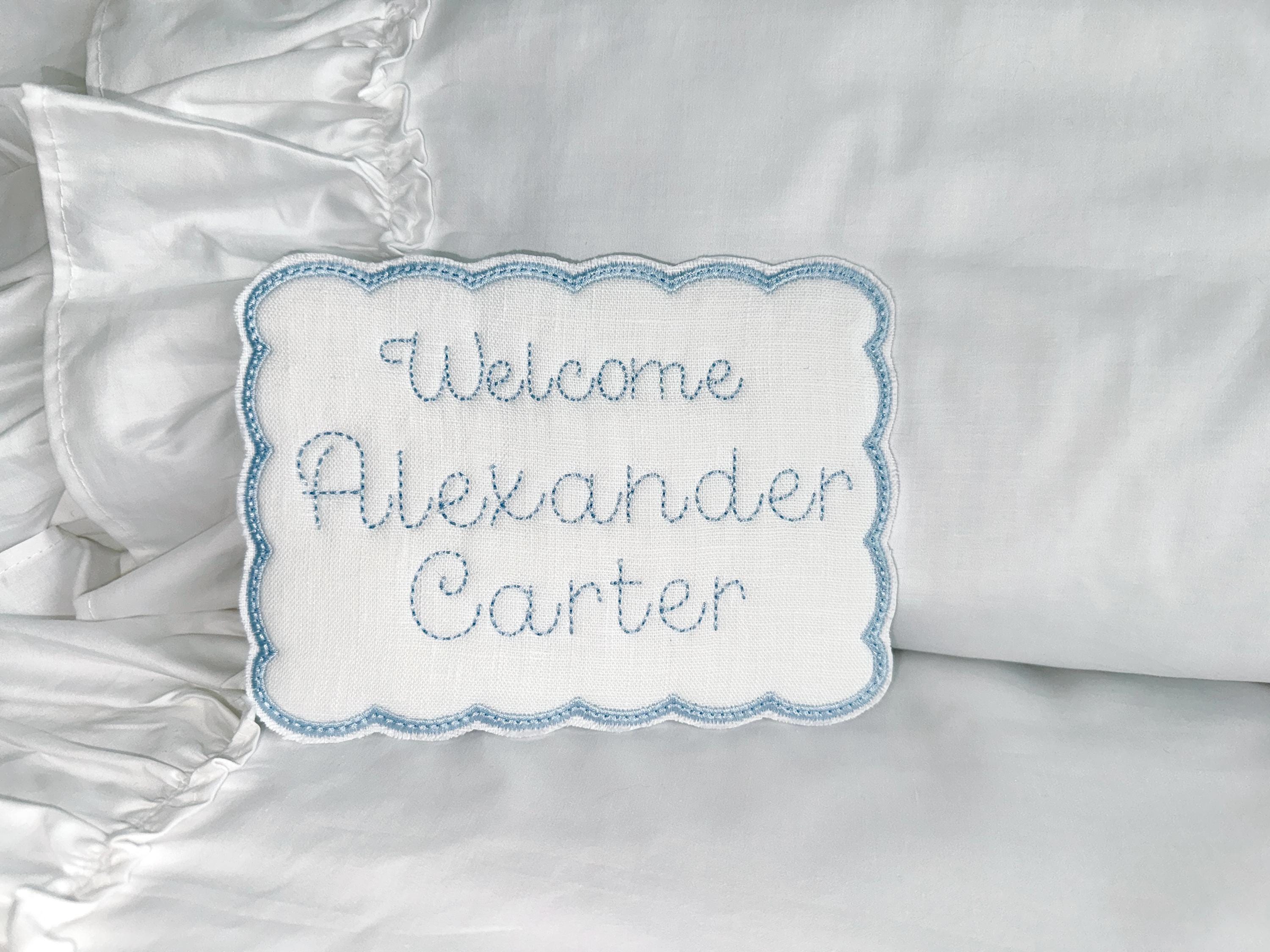 Newborn Welcome Sign, Baby Hospital Banner, Welcome Baby Plaque ...