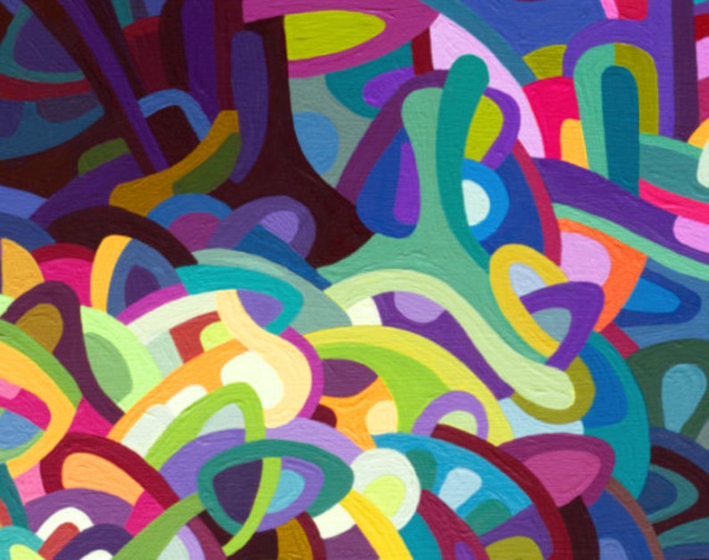 Fine Art Reproduction Print of a Colorful Painting of the - Etsy