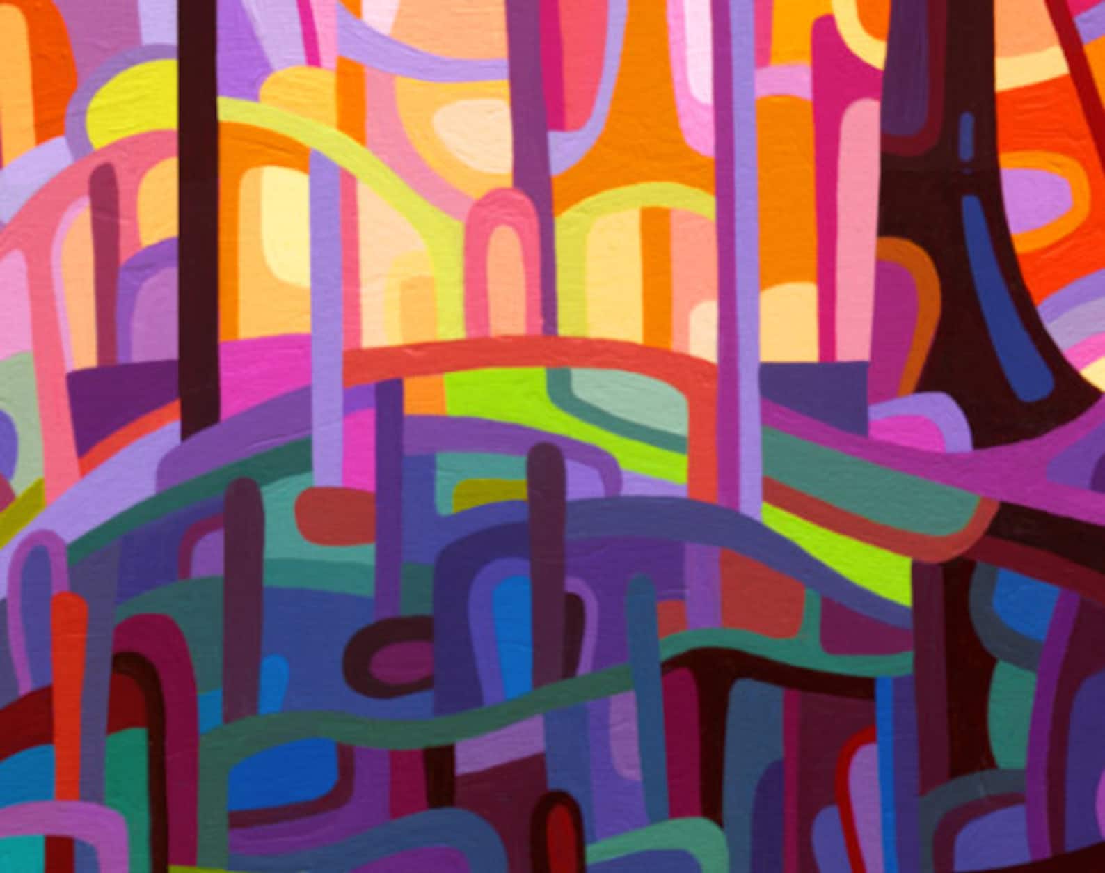 Fine Art Reproduction Print of a Colorful Painting of the - Etsy