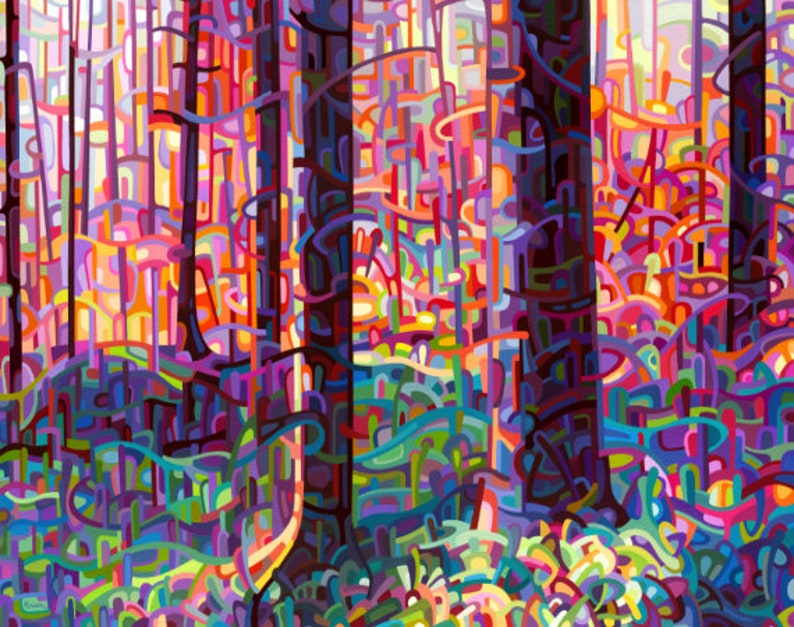 Fine Art Reproduction Print of a Colorful Painting of the - Etsy