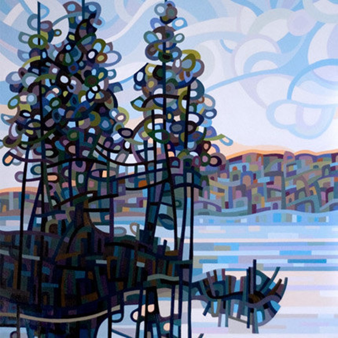 Art Print Painting Reproduction Poster Signed - Haliburton Morning - Etsy