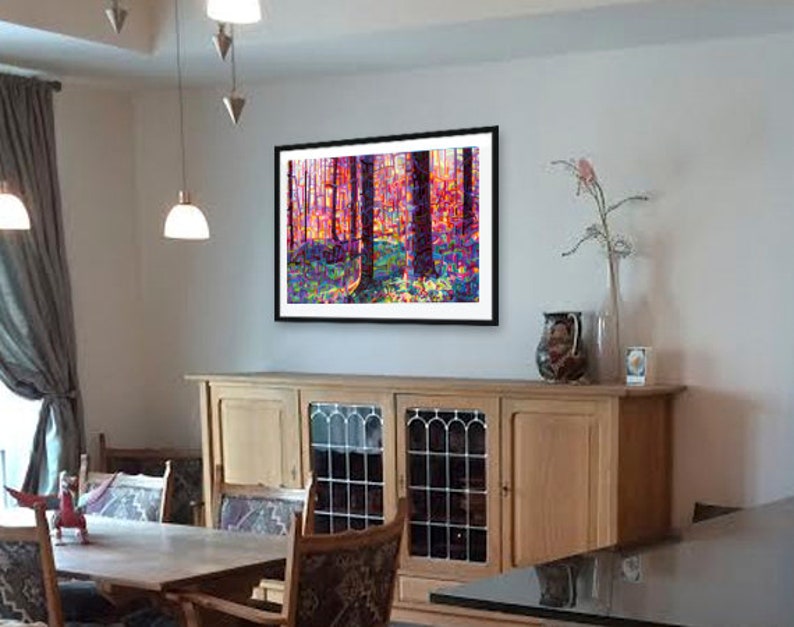 Fine Art Reproduction Print of a Colorful Painting of the - Etsy