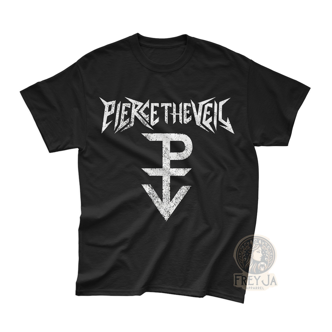 Pierce the Veil Logo T-shirt - Unisex Rock Music Band Merch - Gift for ...
