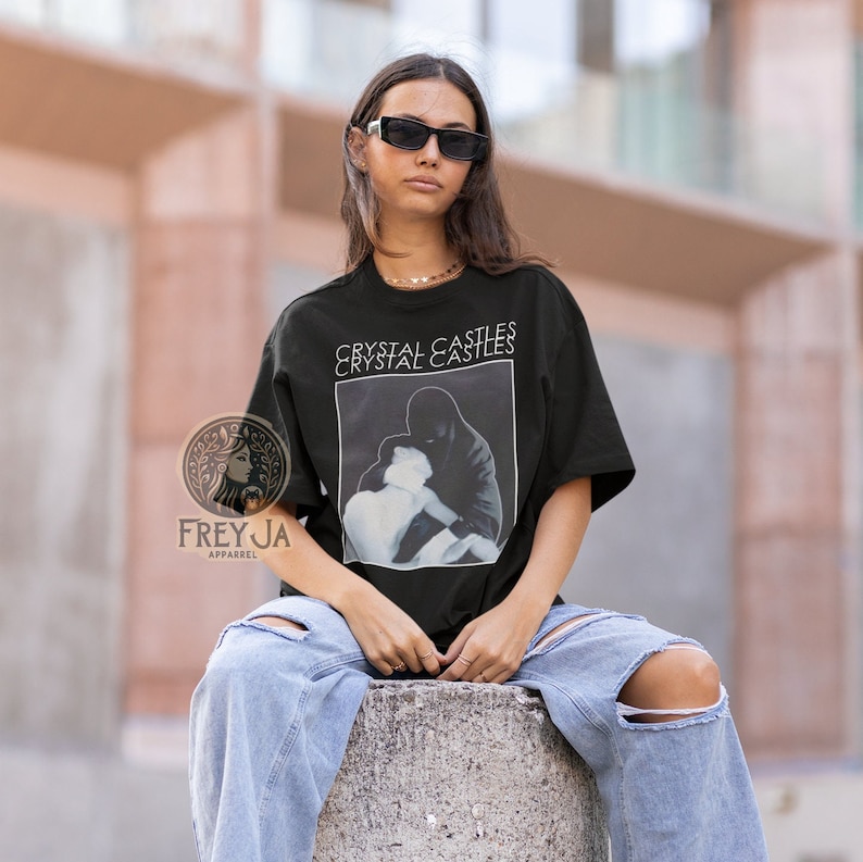 Crystal Castles Exclusive T-shirt Unisex Music Band Tee Music Apparel ...