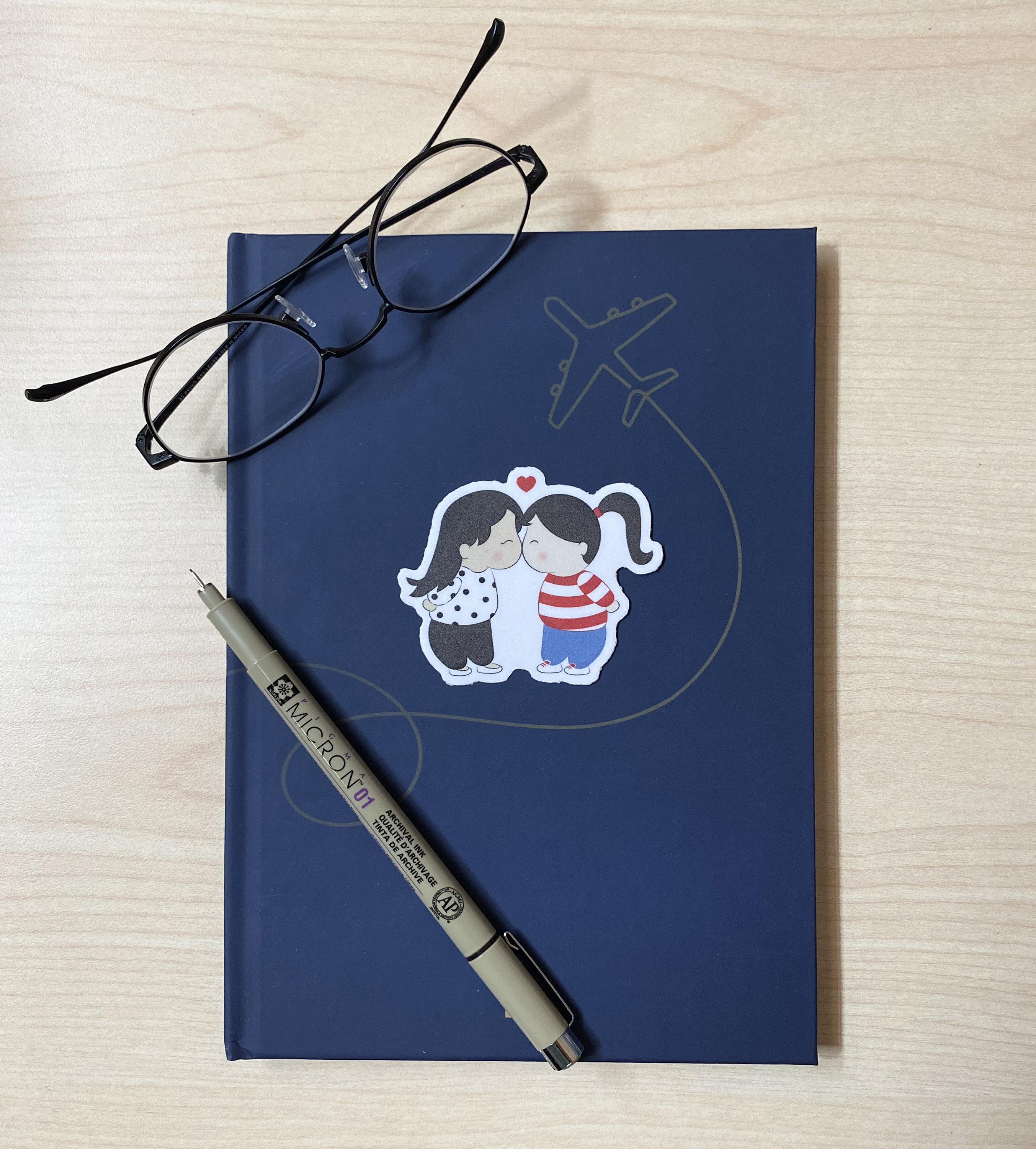 Lesbian Pride Sticker Chibi Girl Kiss LGBQTIA Pride Vinyl Sticker Asian ...