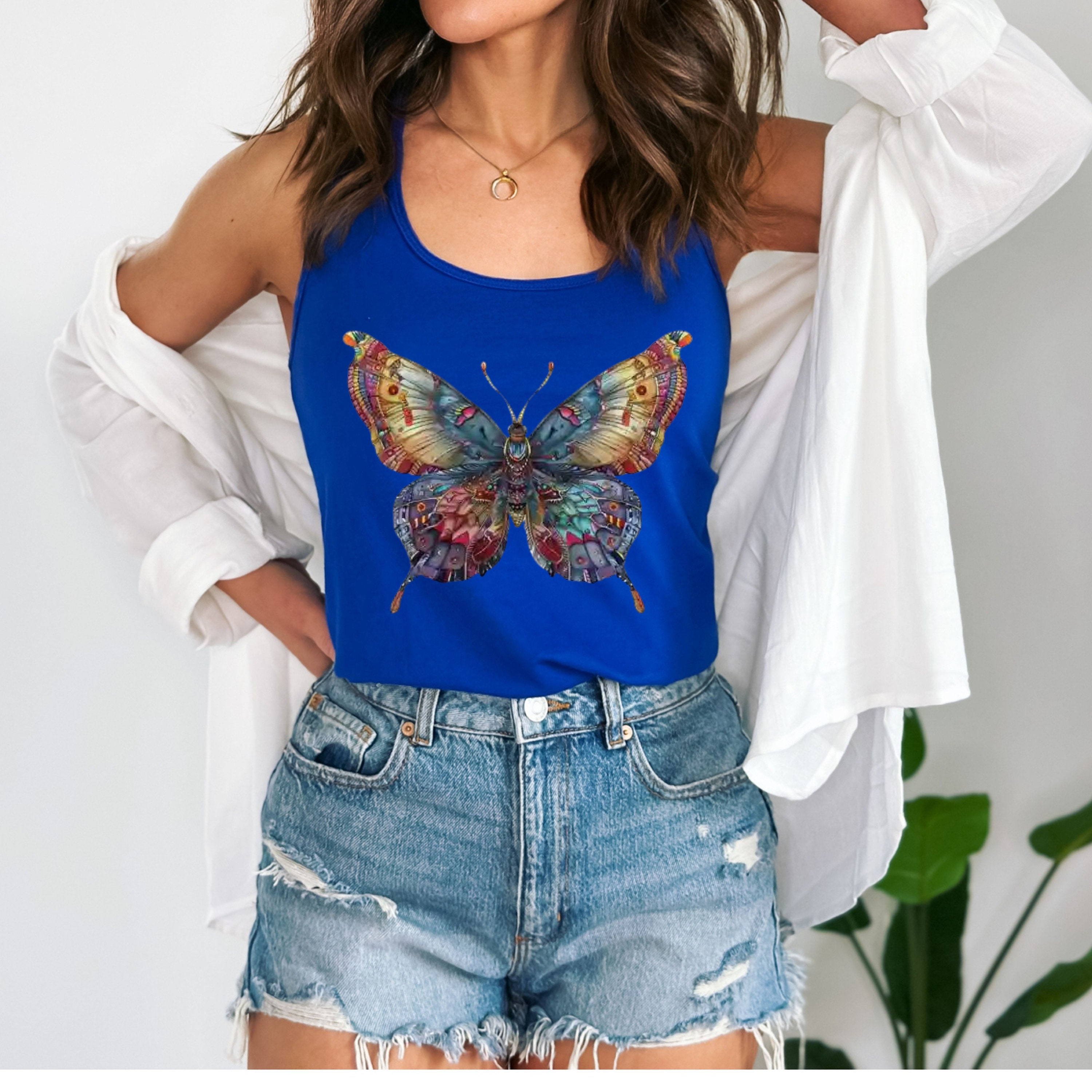 BOHO Monarch Butterfly Tank, Butterfly Tee Tank, Butterfly Gift Shirt ...