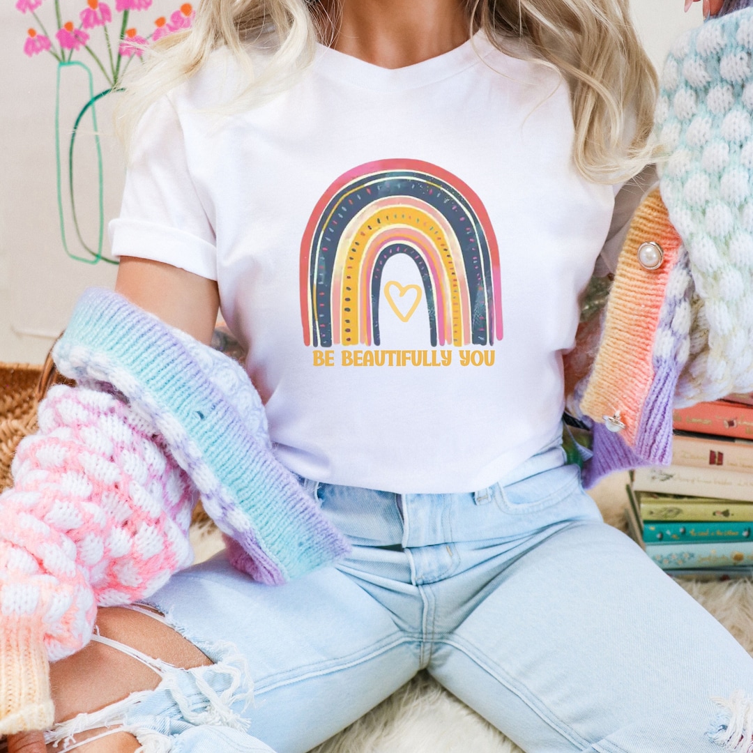 BOHO Rainbow OWN Your Own Story, T Shirt for Women, Retro Graphic T ...
