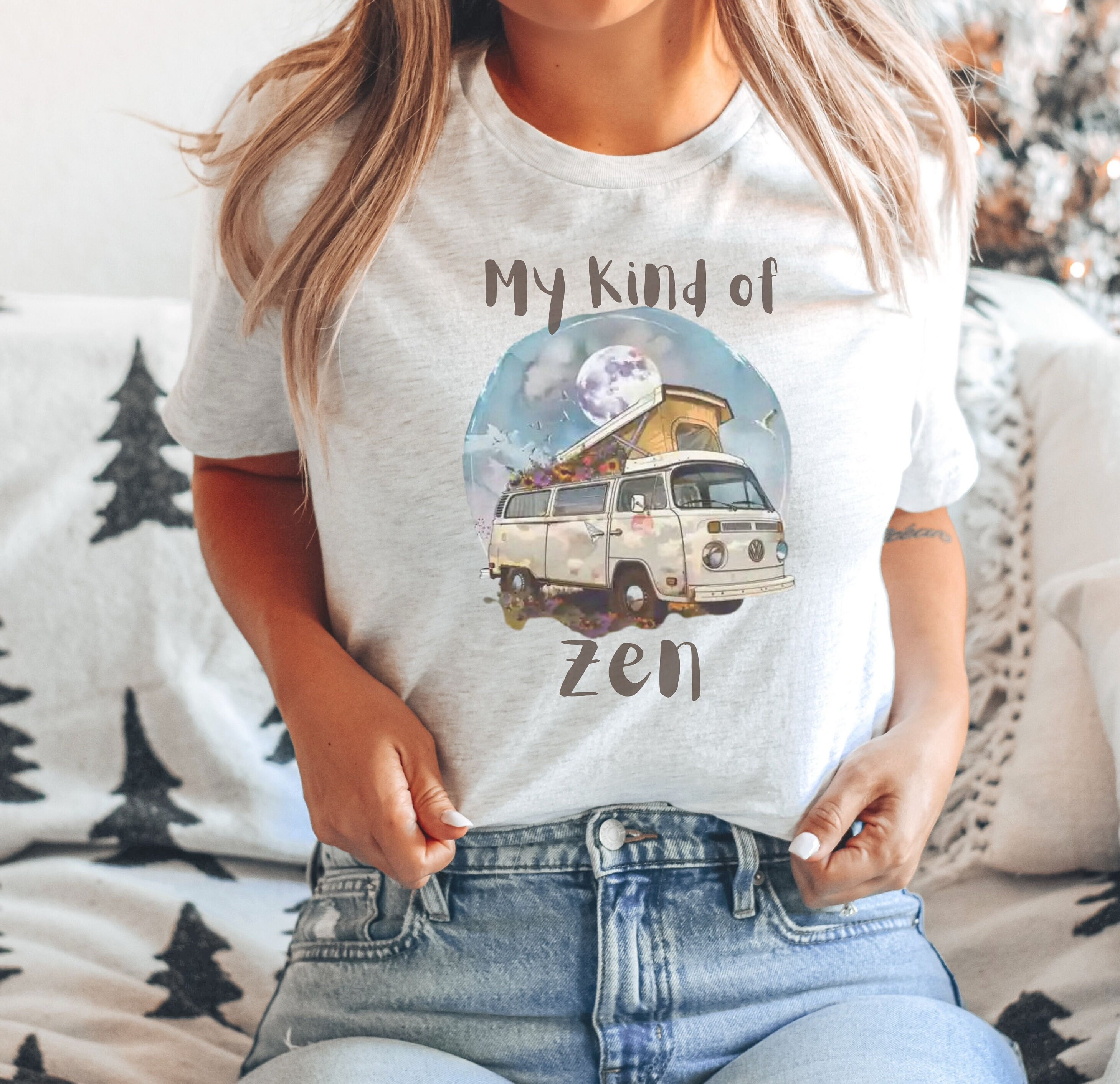 My Kind of ZEN T-SHIRT, Camper T-shirt, Travel Graphic Tee, Camp Clothing, Summer Vacation Tee ...