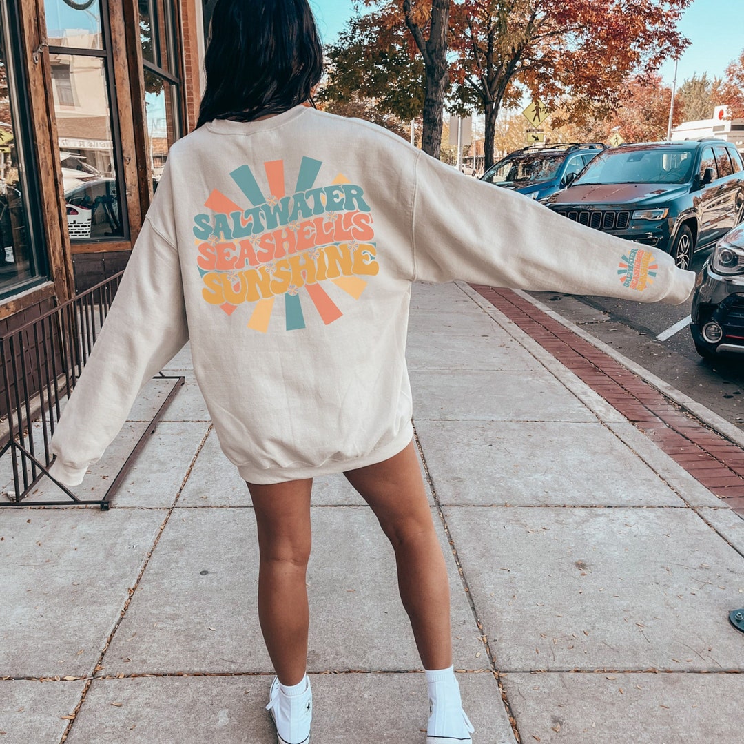 Custom Beachy Sweatshirt, Summer Sweatshirt, Beach Sweatshirt, Beach ...