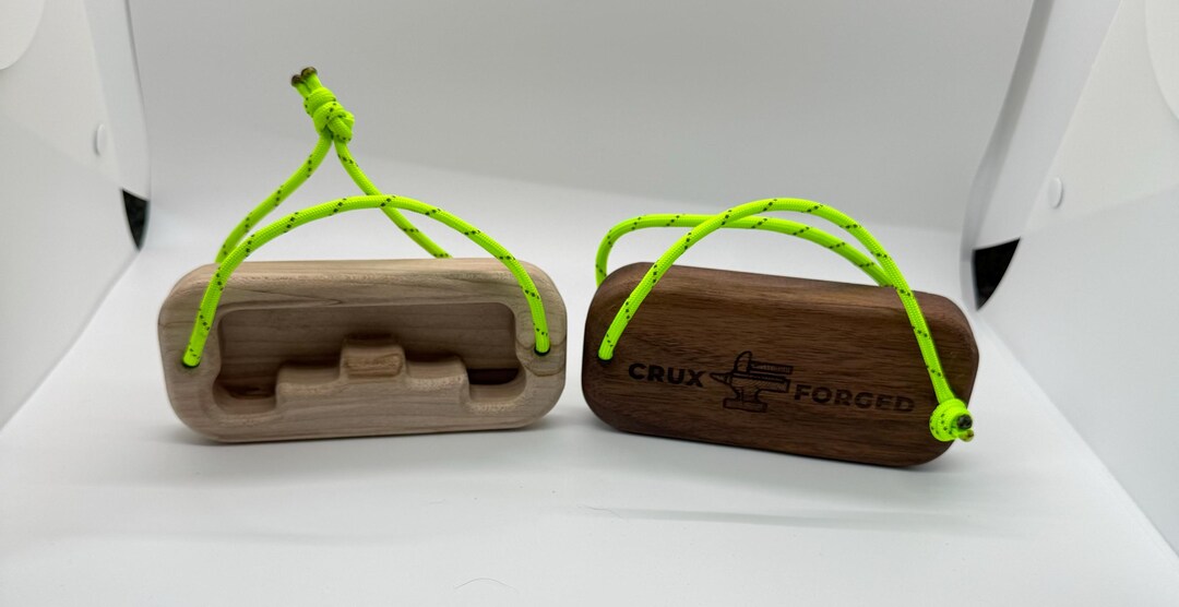 Portable Crimp Training Edge 20mm Unlevel and Flat, Wood Climbing Hold ...