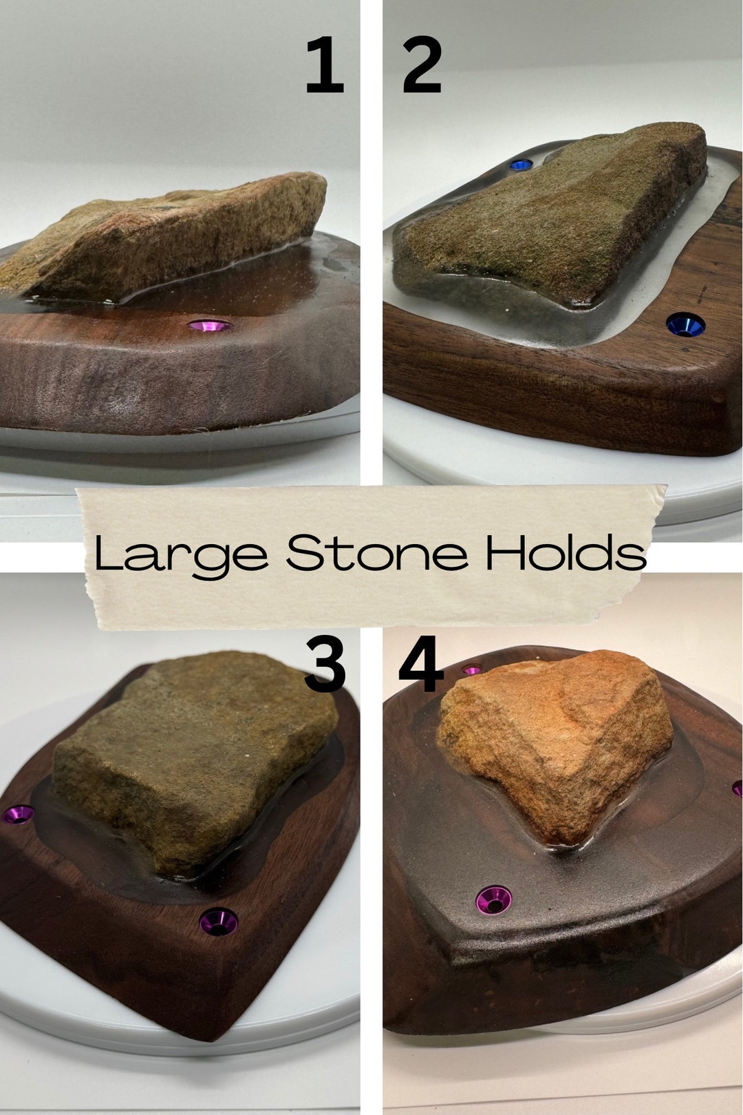 SOLD OUT Wood Climbing Hold, LARGE Real Stone Hold, Sandstone, Screw On ...