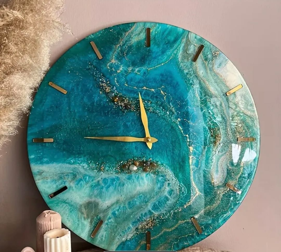 Resin Wall Clock | Resin Wall Watch | Personalized Resin Wall Watch ...