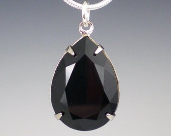 Black Jet Necklace - Etsy