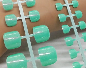 Turquoise Toenails | Etsy