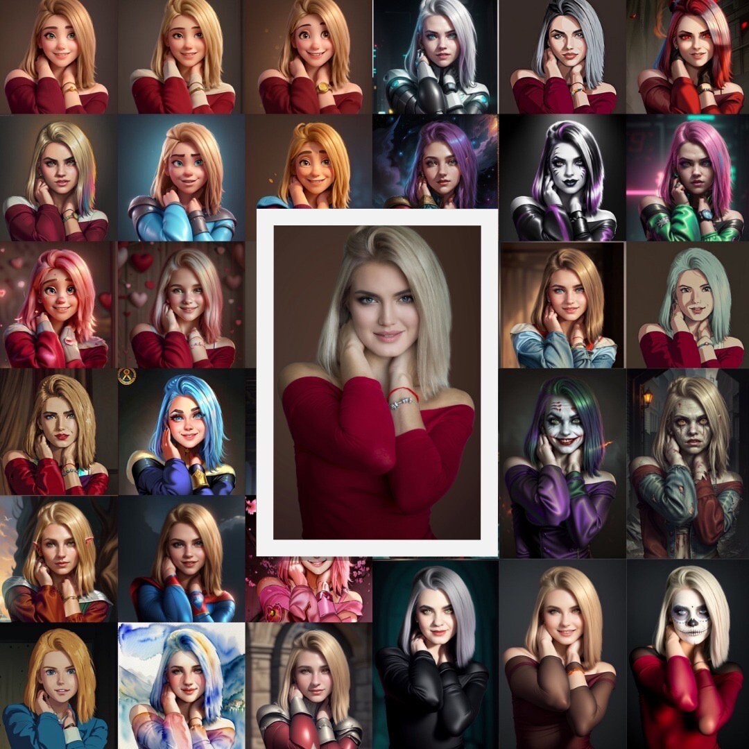 Adorable Digital Custom Portraits Plus, Over 30 Charming Character ...