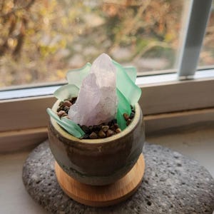 Hand Made Sea Glass Succulent - Etsy