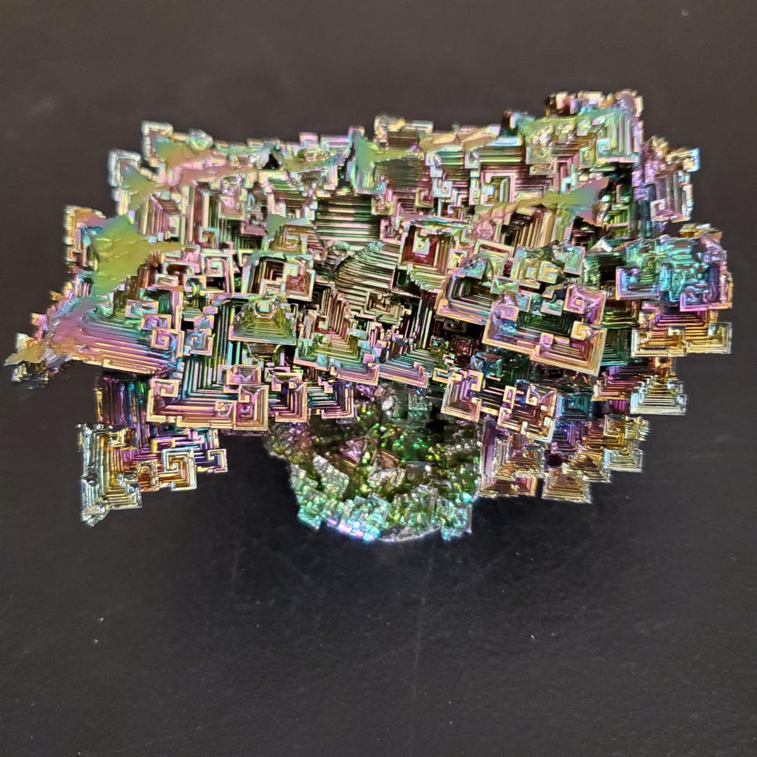 Rainbow Bismuth Crystal Cluster - 6 Inch Max Length - USA Made - FREE ...