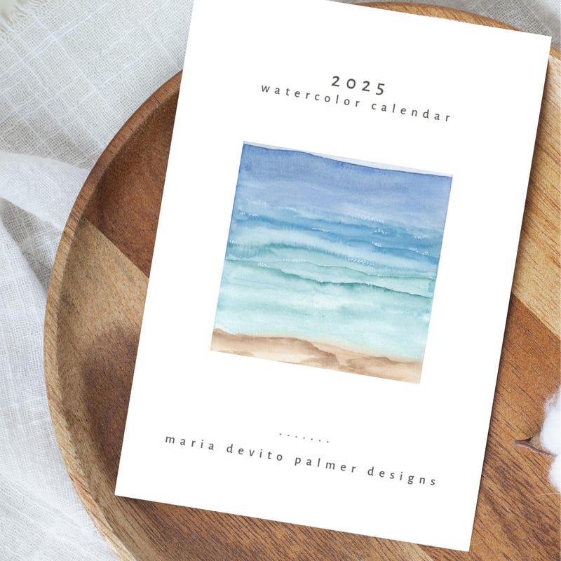 Watercolor Calendar - Etsy