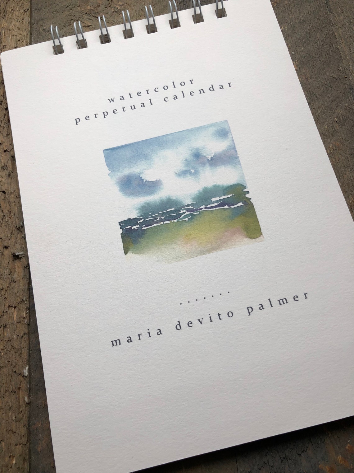 NEW Watercolor Perpetual Calendar Birthday Calendar Art - Etsy