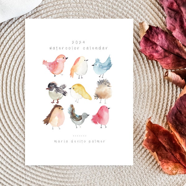 2024 Birds Calendar - Etsy