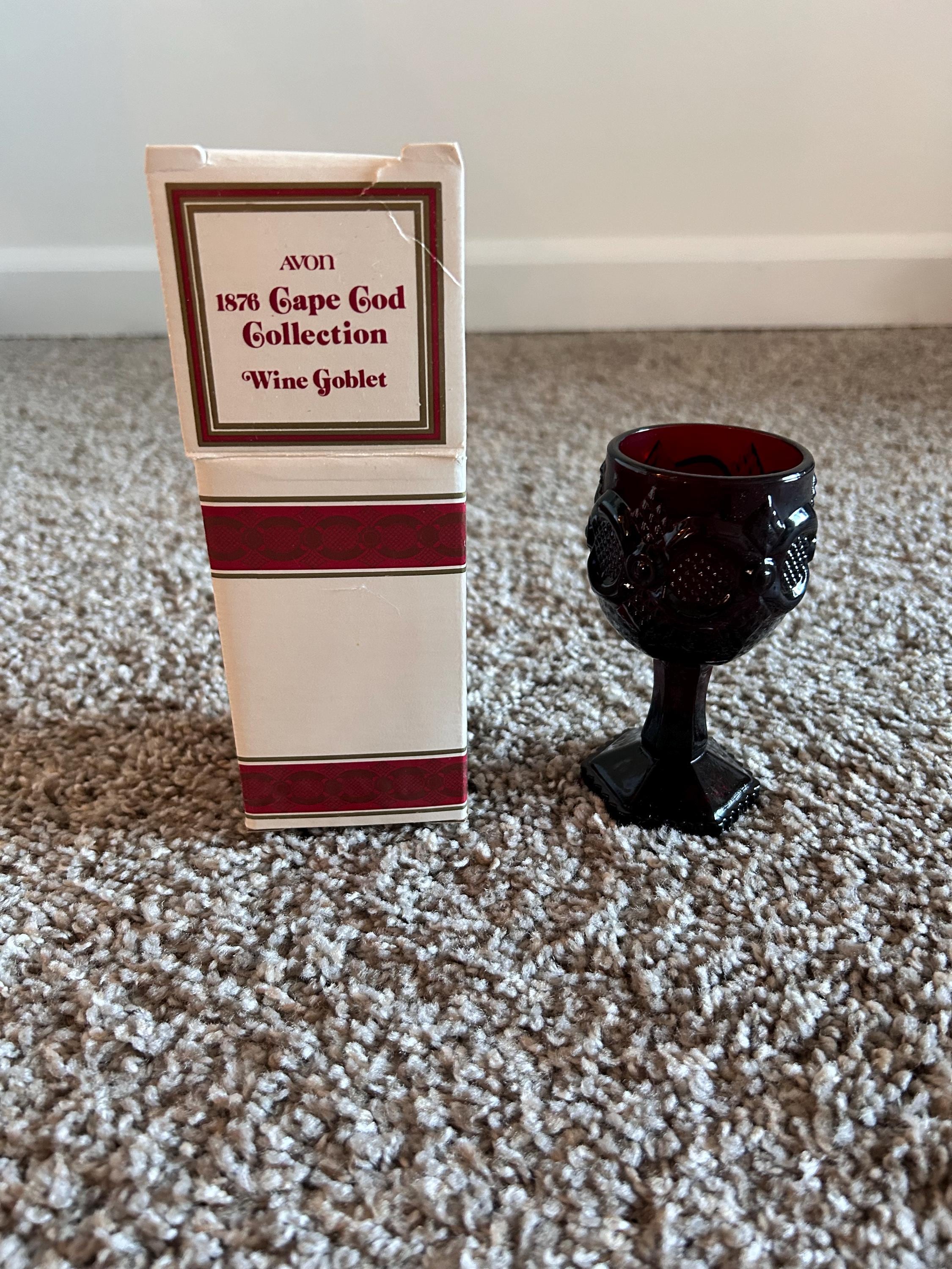 AVON 1876 Ruby Red CAPE COD Dishes - Priced Individually - Original Box ...