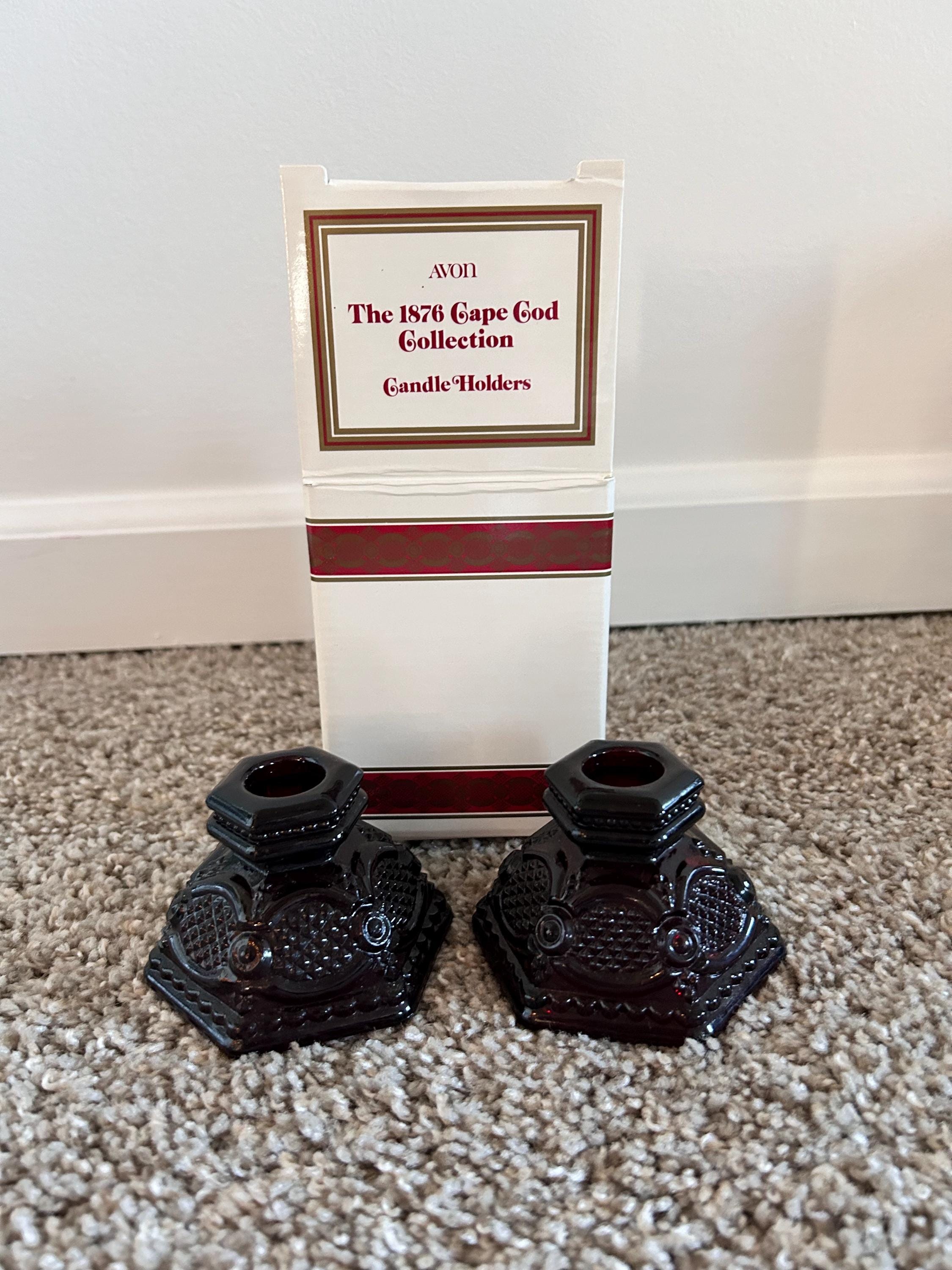 AVON 1876 Ruby Red CAPE COD Dishes - Priced Individually - Original Box ...