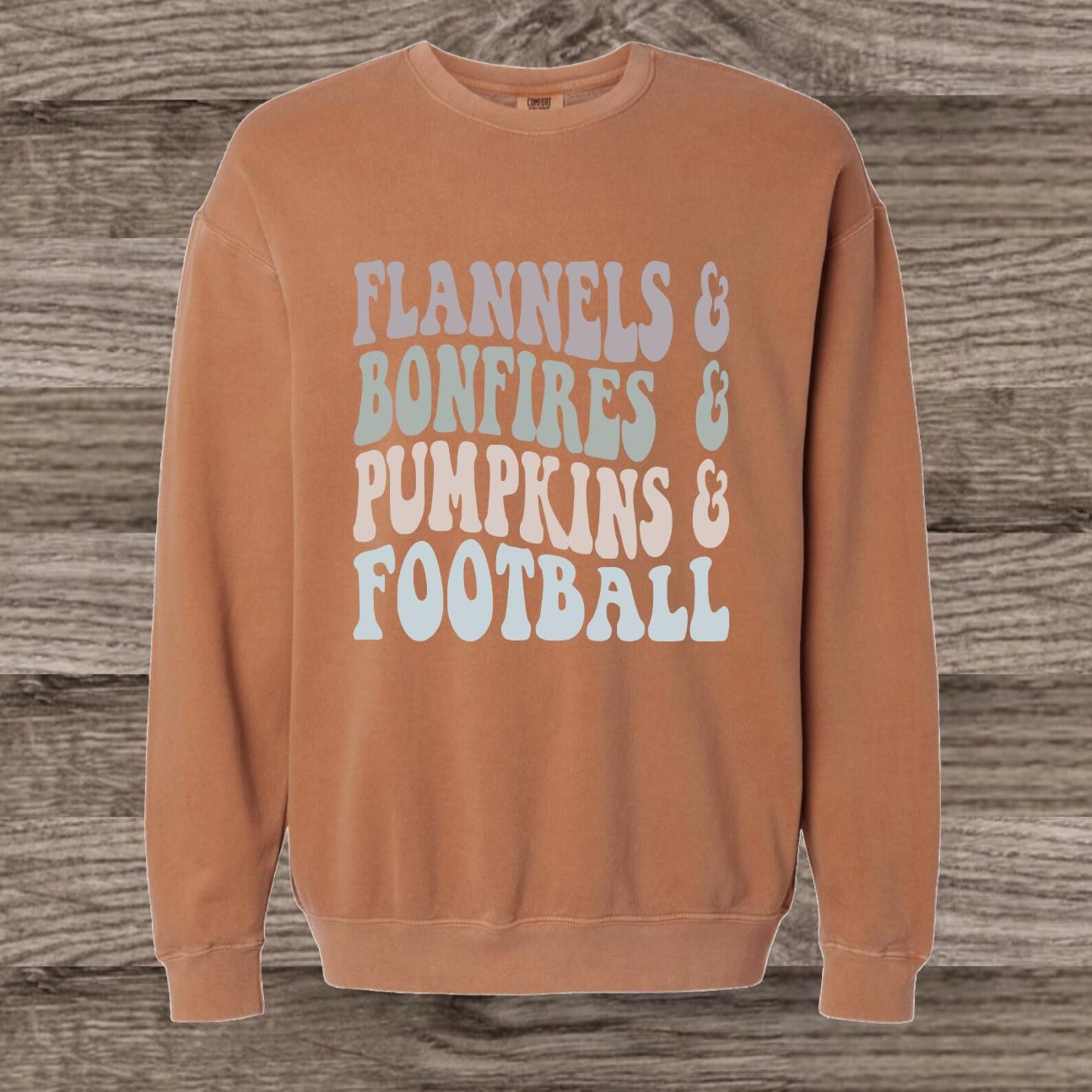 Flannels, Bonfires, Pumpkins & Football Sweatshirt, Fall Shirt ...