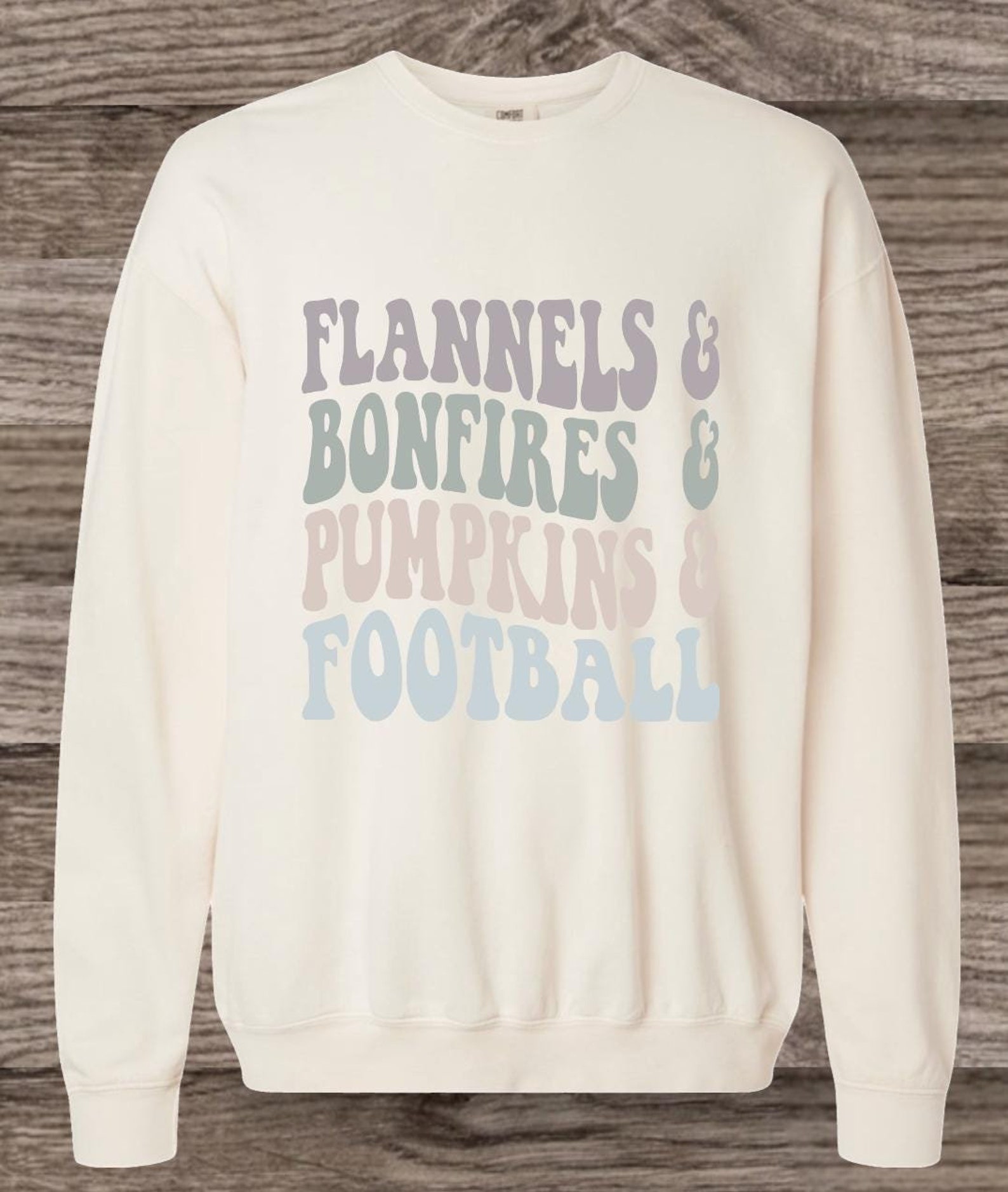 Flannels, Bonfires, Pumpkins & Football Sweatshirt, Fall Shirt ...